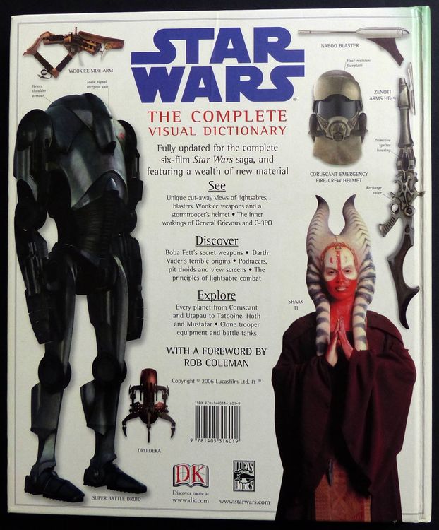 STAR WARS COMPLETE VISUAL DICTIONARY HARDCOVER BOOK 2006 (Gebraucht) in ...