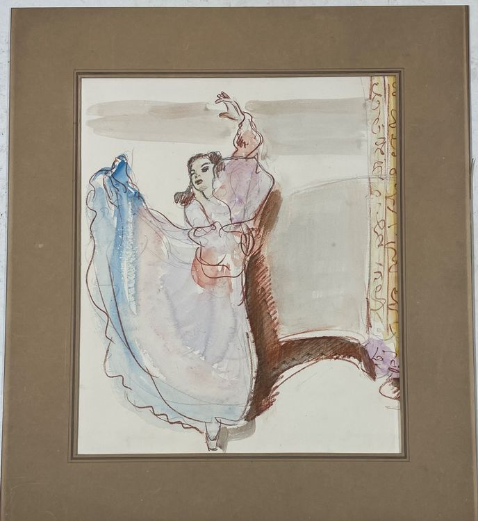 Ballerinas am Tanzen Aquarell unleserlich Signiert (Gebraucht) in Root für CHF 19 – mit ...