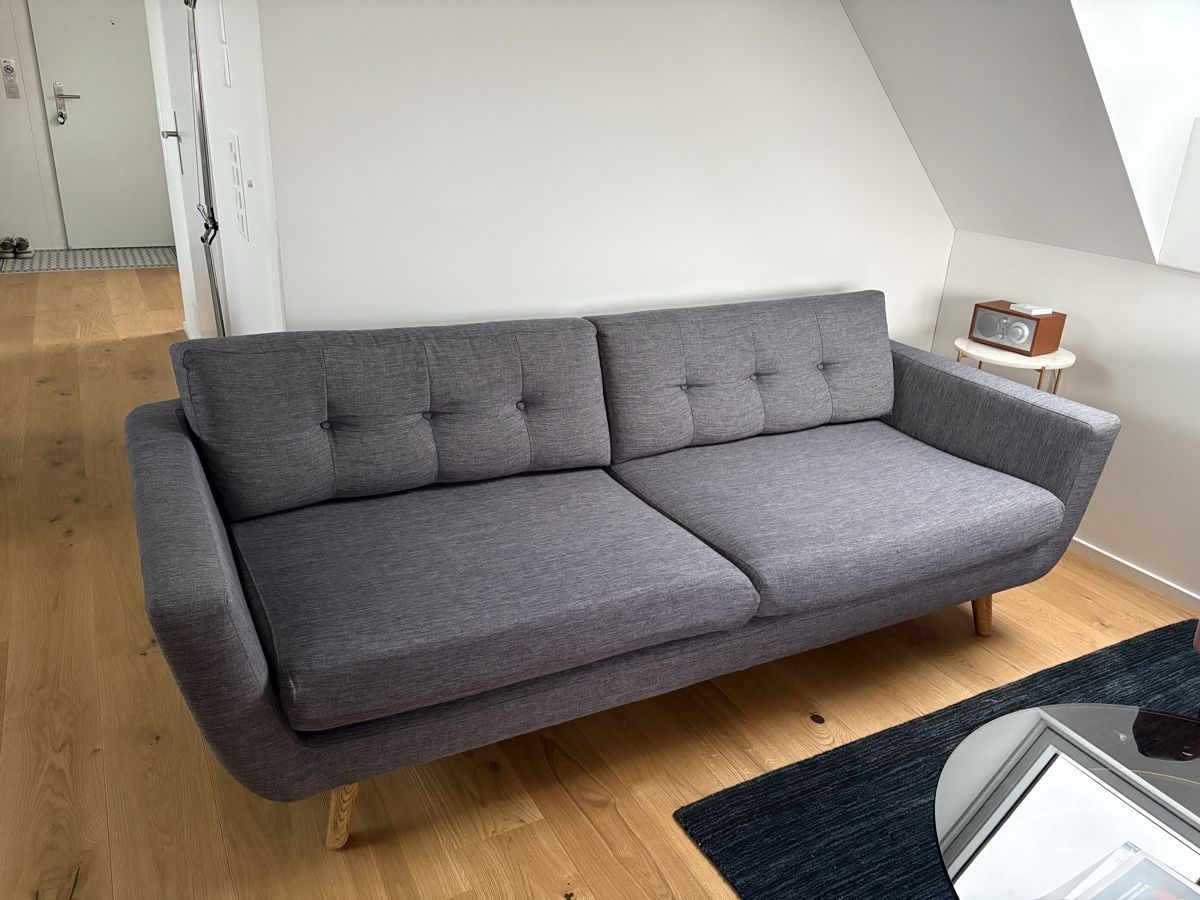 Graues 3-er Sofa im skandinavischen Stil von Sofacompany (Gebraucht) in ...