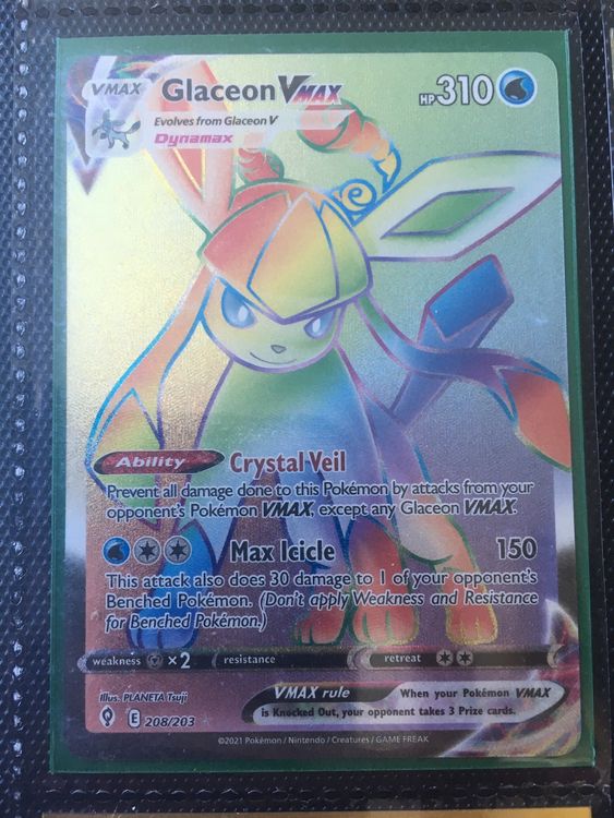 Carte Pokémon glaceon vmax rainbow | Kaufen auf Ricardo