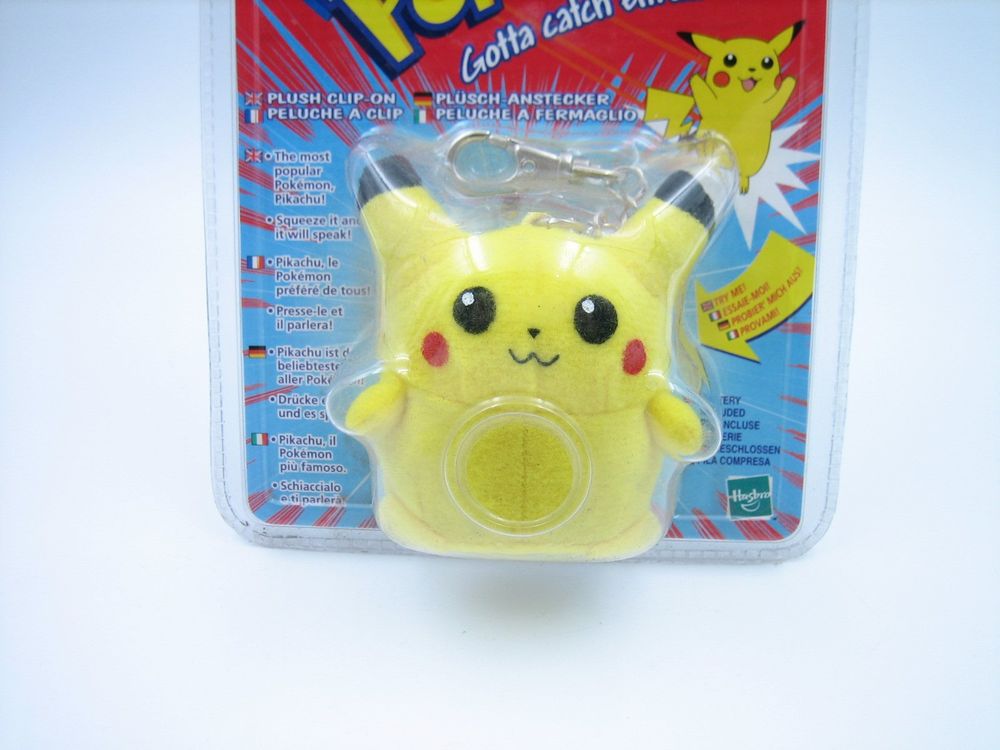 Original Pokémon Pikachu Plüsch Clips Schlüsselanhänger | Kaufen auf ...