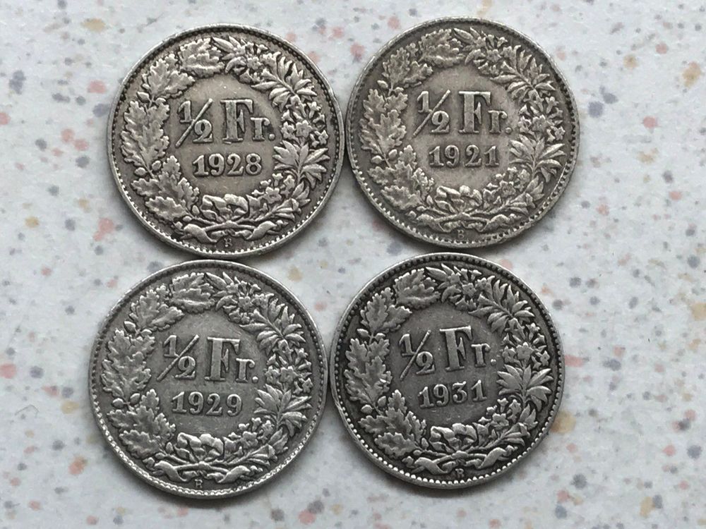 1921, 1928, 1929, 1931 50 Rappen | Kaufen auf Ricardo