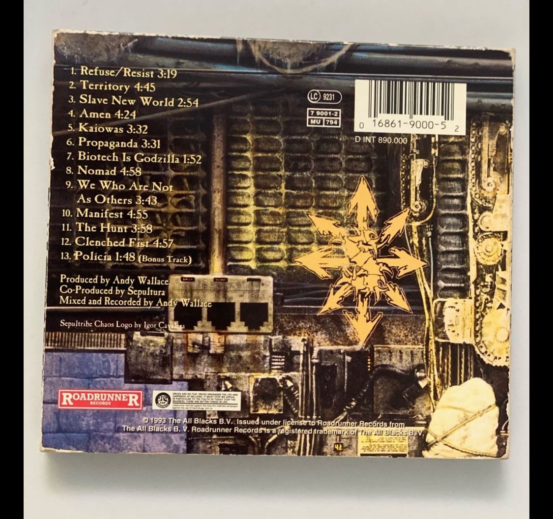 Sepultura - Chaos A.D. CD - Heavy Metal klassiker - Top (Gebraucht) in ...