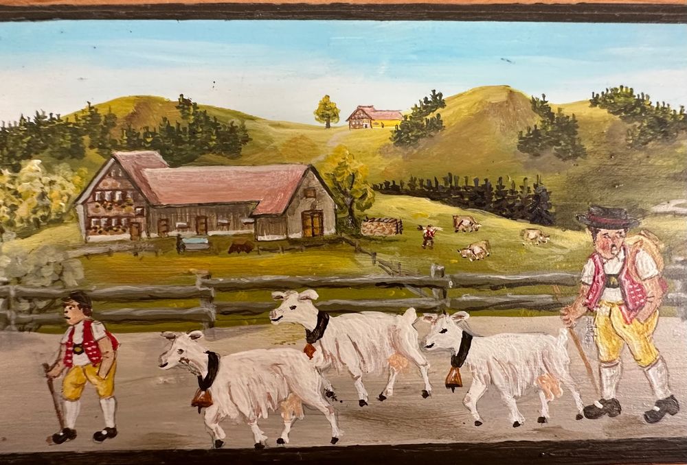 Holzbild: Alpabzug | Kaufen auf Ricardo