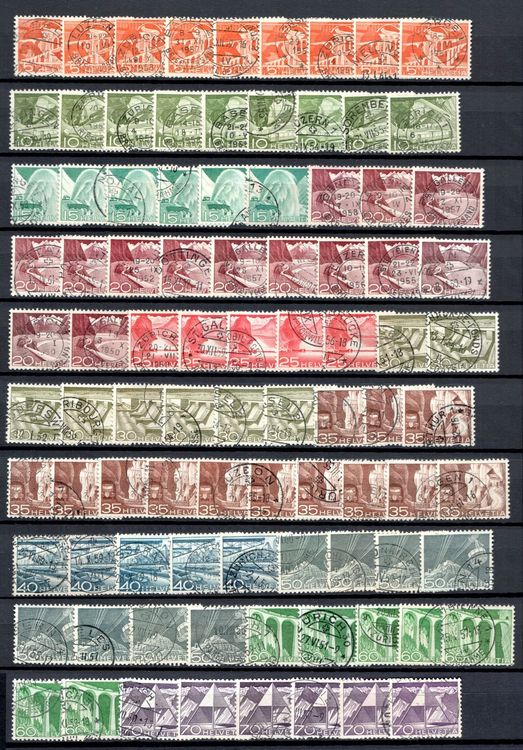 Landschaften und Historische Bilder, Restlos gestempelt | Kaufen auf Ricardo