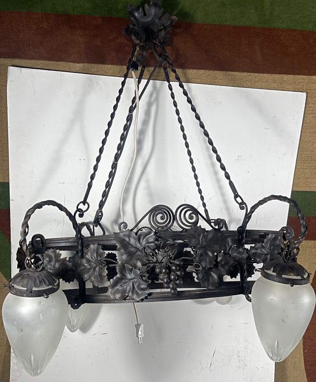 Grosse Antike Weinkeller Deckenleuchter Art Eisen | Kaufen auf Ricardo