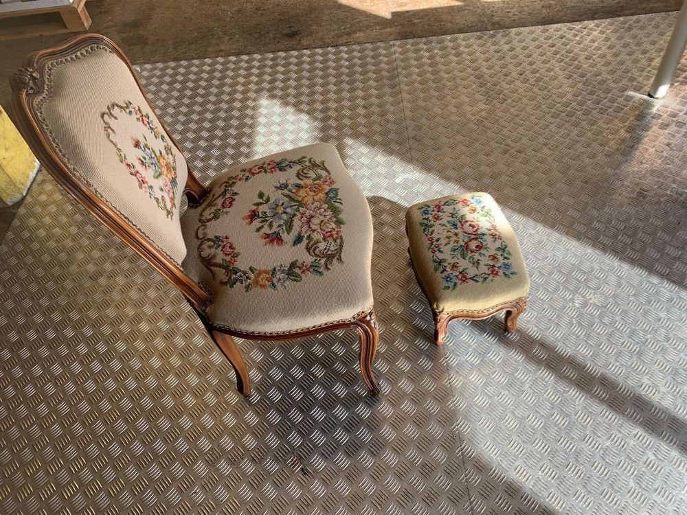 Antiker Gobelin Stuhl | Kaufen auf Ricardo