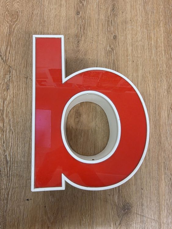 Vintage Leuchtbuchstabe "b" Rot, Bar Deko,Top Zustand! (Gebraucht) in ...