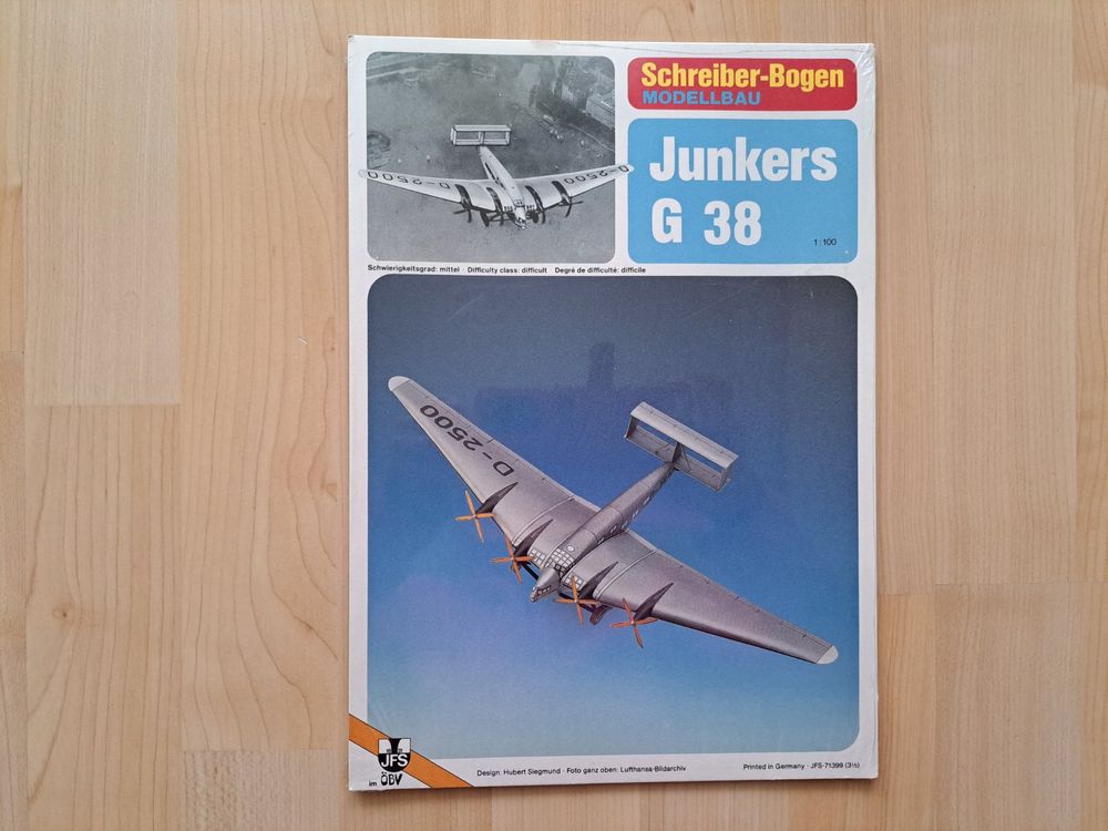 Bastelbogen "JUNKERS G 38" - Schreibers-Modellbau (Neu und ...