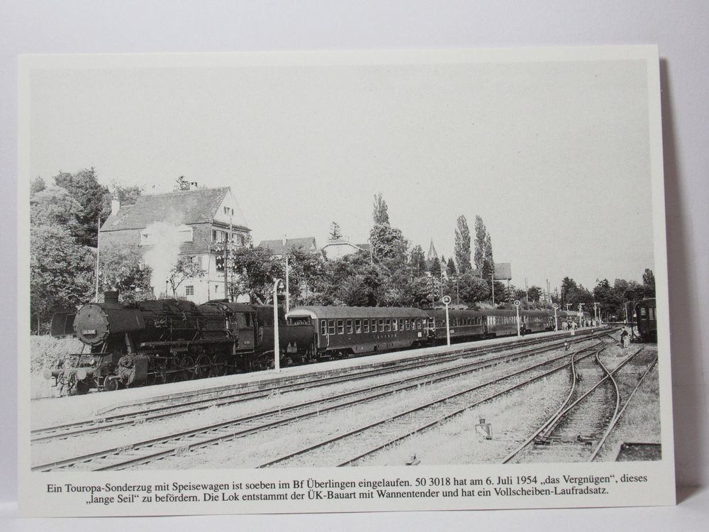Touropa Sonderzug Lokomotive 50 3018 , Bahnhof Ueberlingen (Neu (gemäss Beschreibung)) in ...