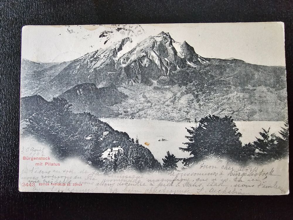 PK Postkarte Bürgenstock NW mit Pilatus (Gebraucht) in Dallenwil für CHF 3 – mit Lieferung auf ...