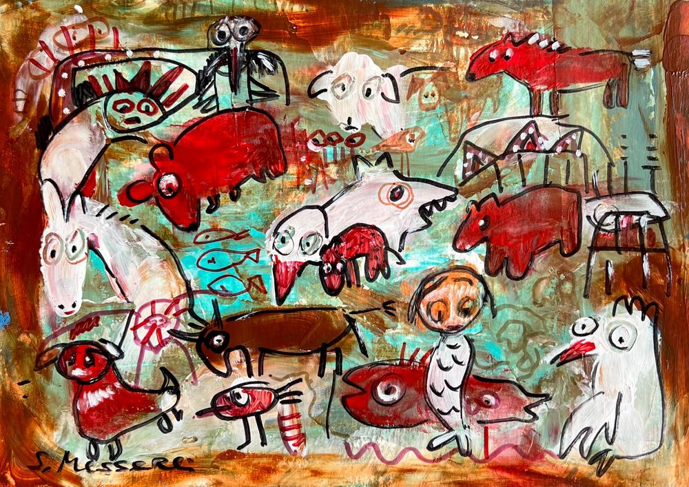 Original / art brut / CH Kunst/ S . Messerli | Kaufen auf Ricardo