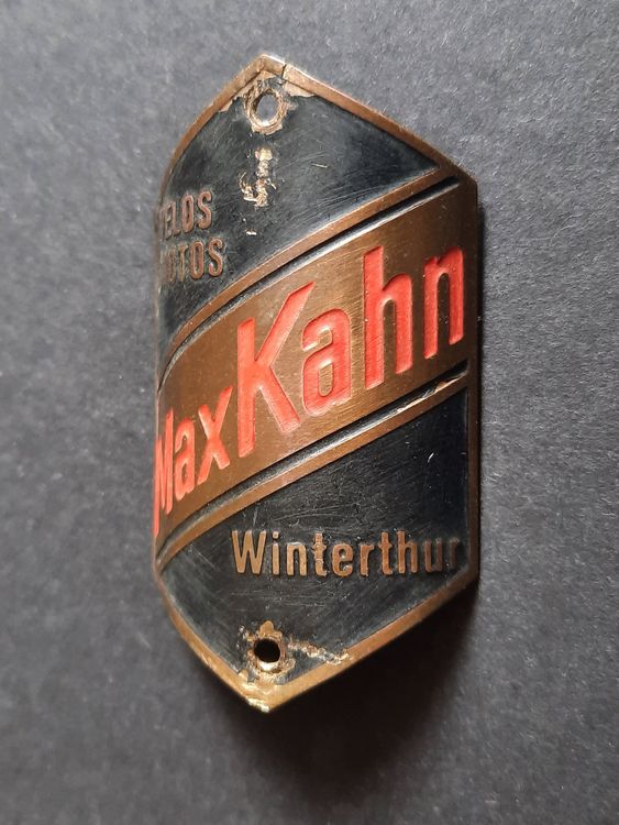 Original Velos Motos Max Kahn Velo Emblem Schild 50er Jahre | Kaufen auf Ricardo
