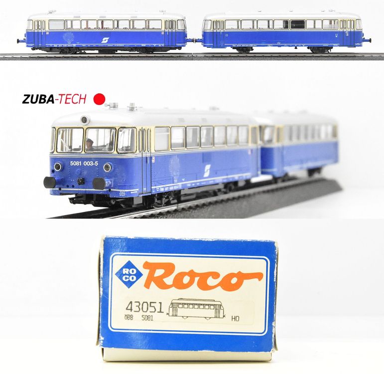Roco 43051 Schienenbus Rh 5081 16581 ÖBB 2-tlg H0 GS mit OVP (Gebraucht ...