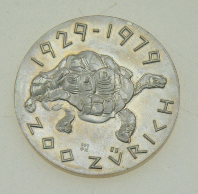 Hans Erni Silbermedaille Zoo Zürich 1929 - 1979 Schildkröte (Gebraucht) in Wettingen für CHF 215 ...