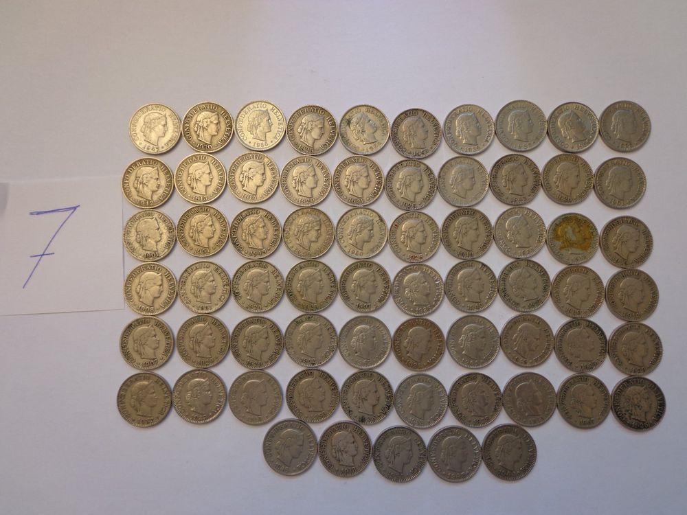 Münzen, Geld, Rappen, Franken, Sammlung, Antik (Gebraucht) in Andeer für CHF 38 – mit Lieferung ...