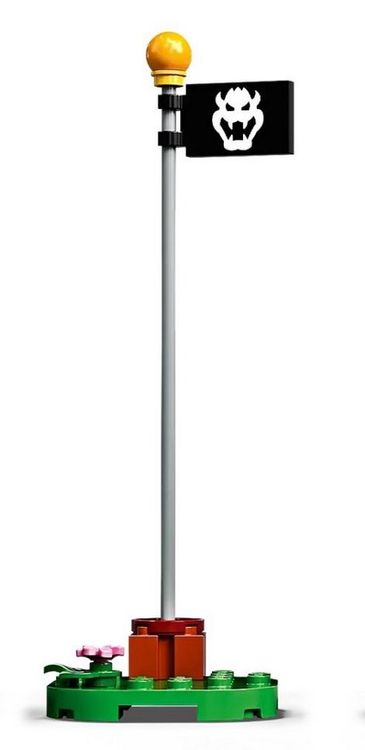 original Super Mario LEGO Nintendo - Bowser Flag Minifigur | Kaufen auf ...