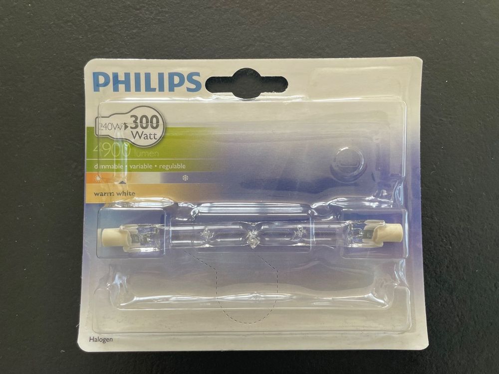 Philips Halogenlampe 240W R7S 230V CL 2900K (Neu und originalverpackt ...