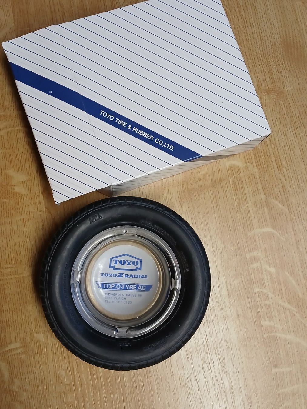 Toyo Pneu Aschenbecher "TOP-O-TYRE AG " Zürich (Gebraucht) in Bilten ...