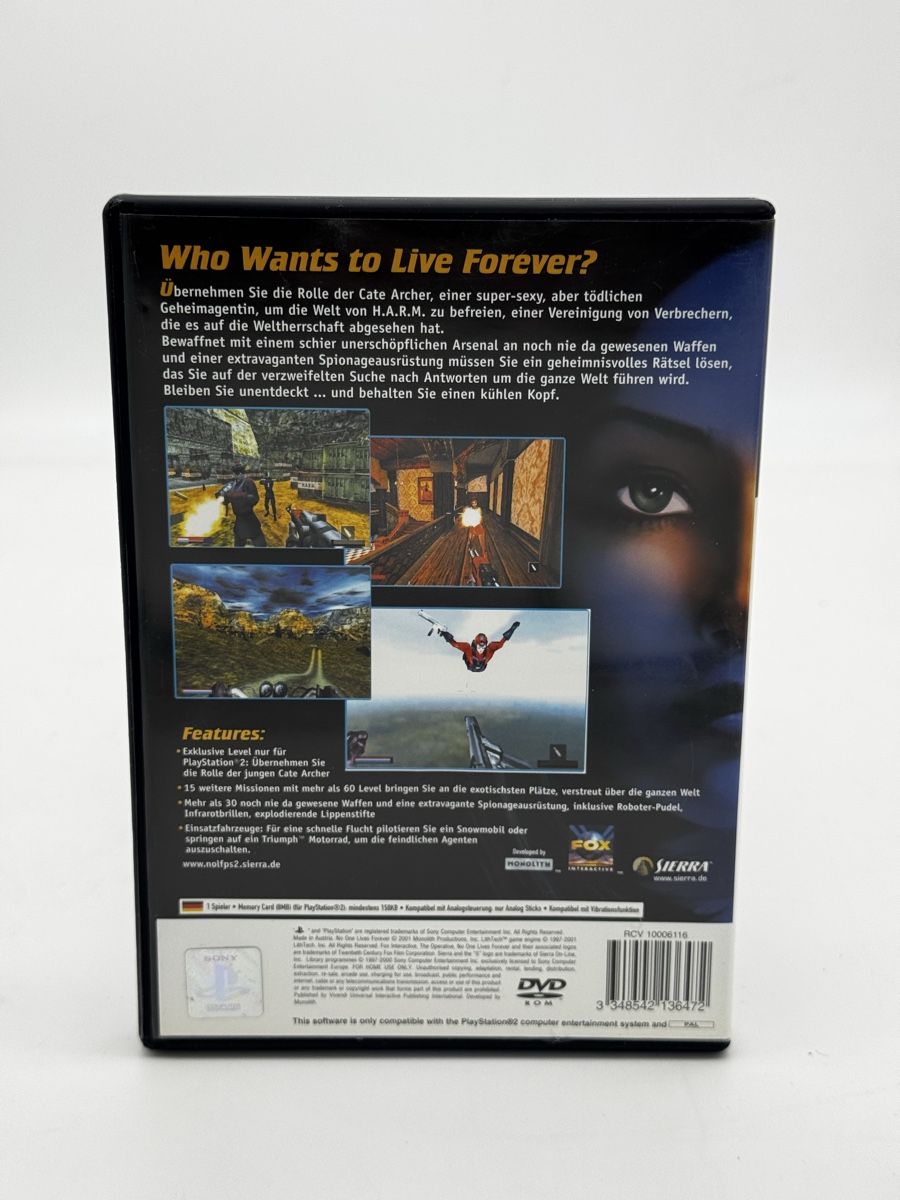 The Operative: No One Lives Forever PS2 – komplett CIB (Gebraucht) in ...
