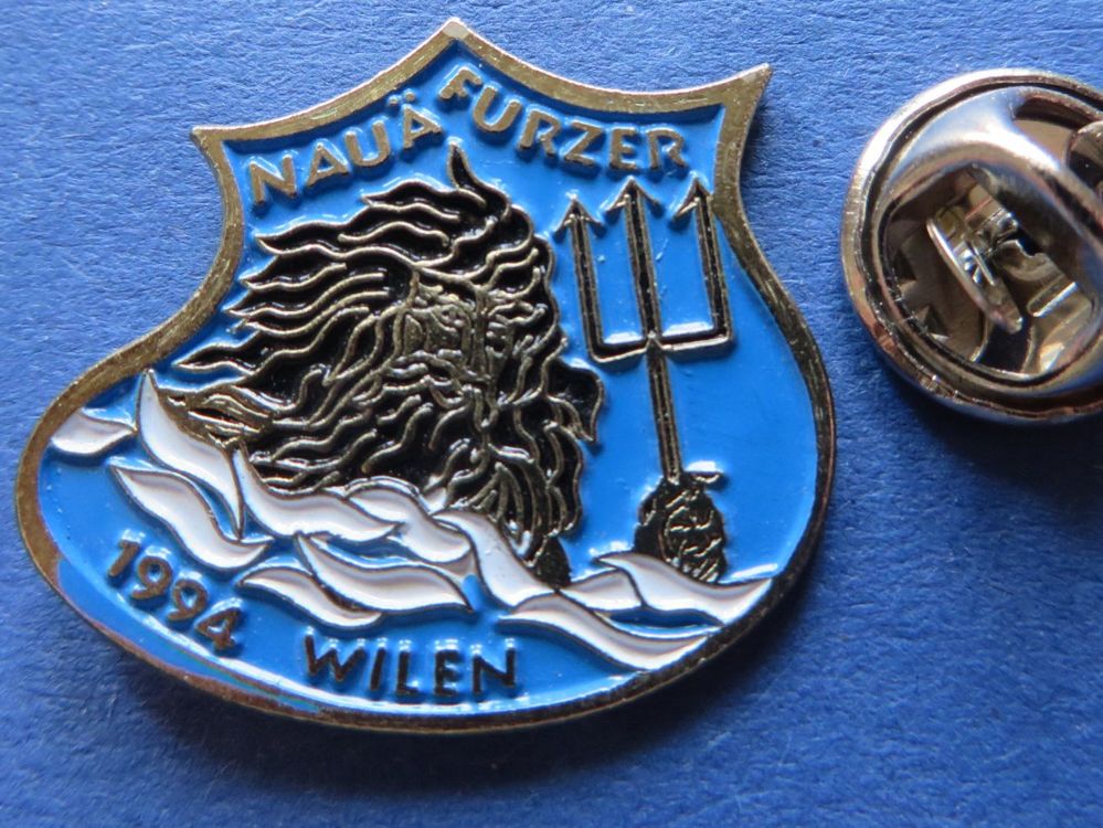 PIN'S PIN,NAUÄ-FURZER WILEN 1994,GUGGE FASNACHT,NEPTUN,limit (Gebraucht ...