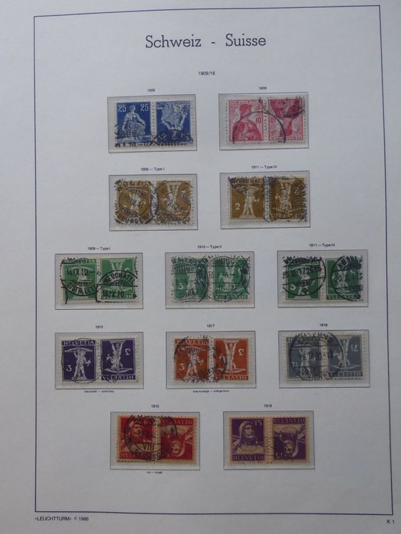 Sammlung Kehrdrucke, gestempelt ab K1, Kat. 3200.- (Gebraucht) in Horw für CHF 200 – mit ...