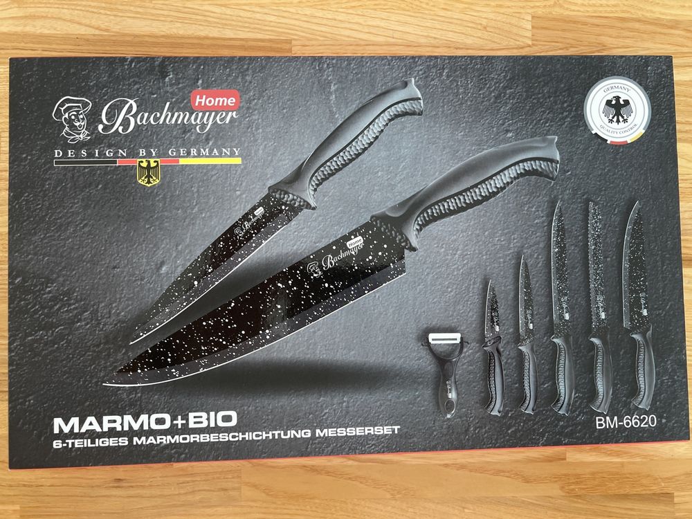 Bachmayer Messerset 6-teilig Marmorbeschichtet Neu (Neu und ...