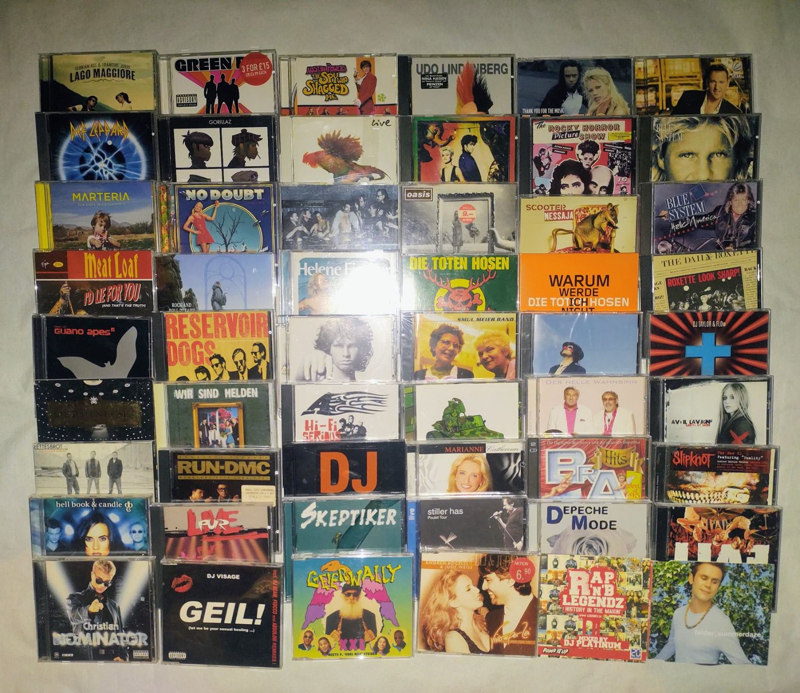 CD SAMMLUNG * TOTEN HOSEN THE DOORS UDO LINDENBERG GREEN DAY (Gebraucht ...