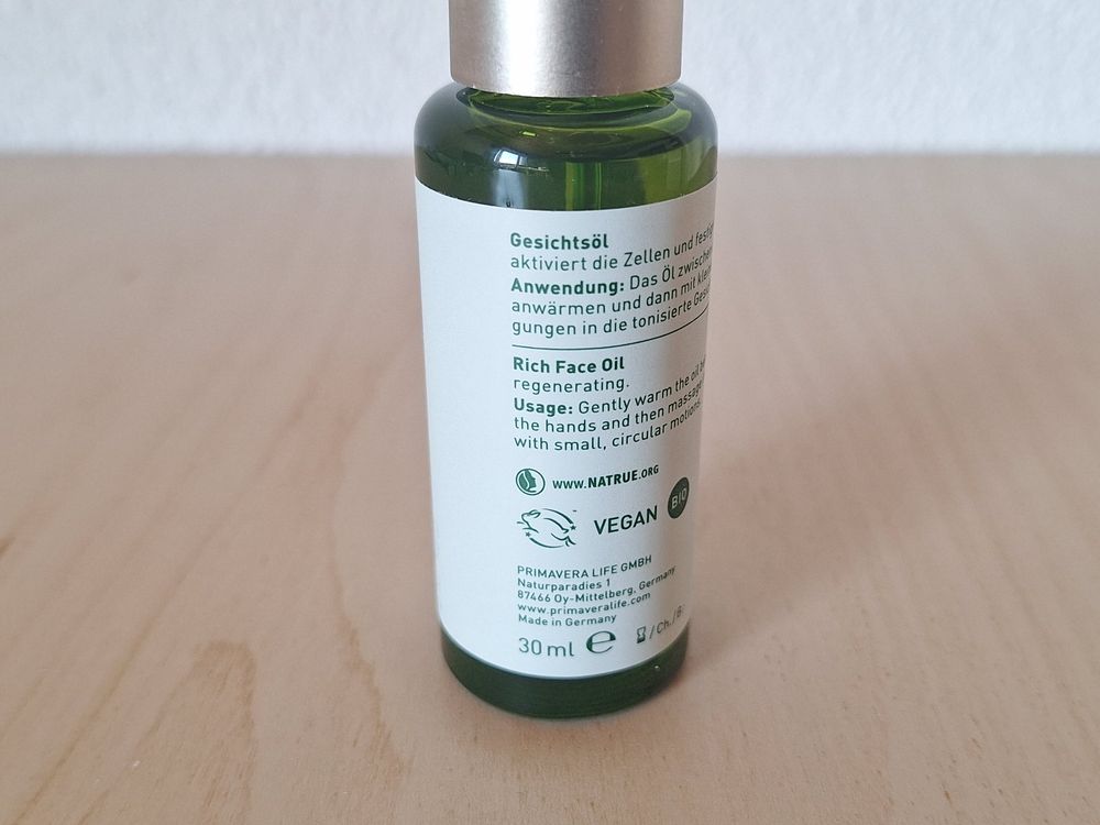 PRIMAVERA Rich Face Oil Glowing Age 30ml, Neu! (Neu und originalverpackt) in Worb für CHF 19 ...