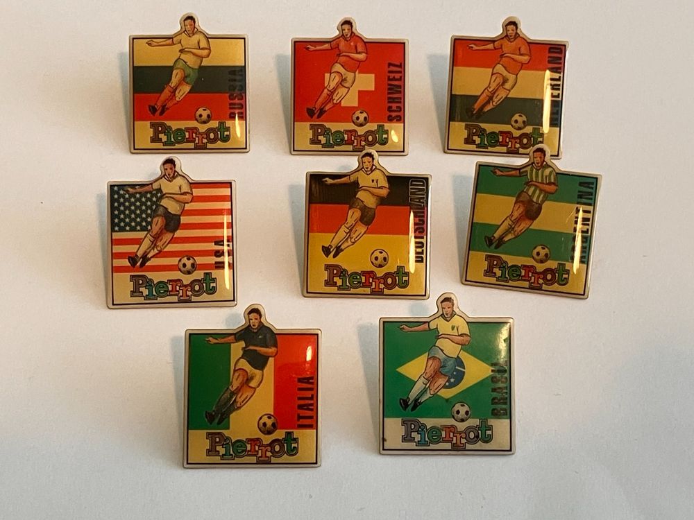 8 Pin Pierrot Ice Cream Glace Fussball div. Länder (Gebraucht) in Basel ...