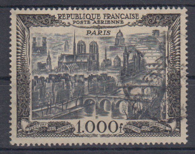 Frankreich 1949: Flugpost 1000 F. (Gebraucht) in Eschlikon für CHF 5 – mit Lieferung auf Ricardo ...