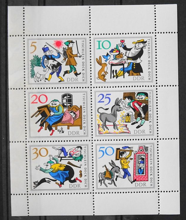 DDR 1966, Kleinbogen **postfrisch (Neu und originalverpackt) in Haslen GL für CHF 0.75 – mit ...