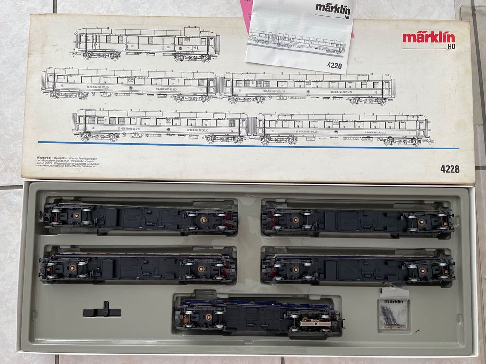 Marklin 4228 Wagen Set Rheingold (Neu (gemäss Beschreibung)) in ...