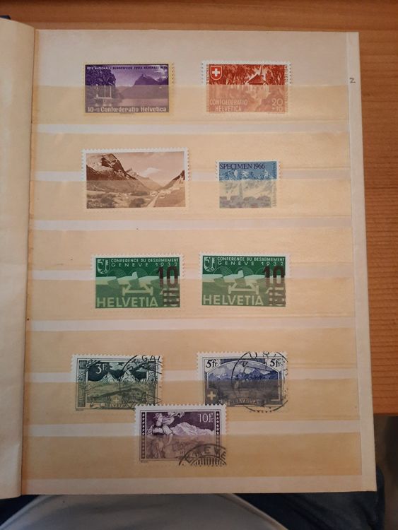 CH-Briefmarken vermutlich Sammlung Schweiz Spezial gem.Bild | Kaufen auf Ricardo