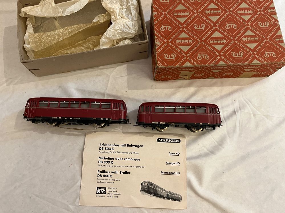 Märklin DB 800 K Schienenbus 959 190 Stuttgart OVP aus 1955 (Gebraucht ...