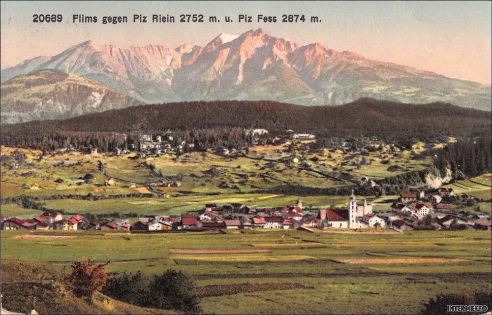 Flims GR // 1924 Dorf Piz Riein Piz Fess // Surselva (Gebraucht) in Basel für CHF 14 – mit ...