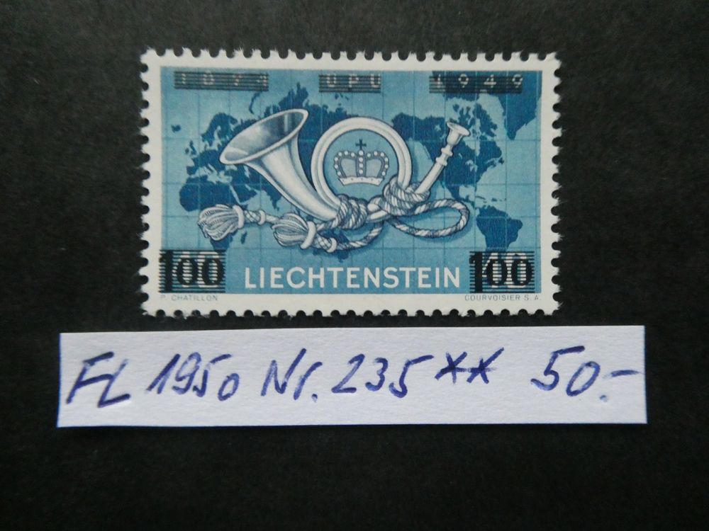 FL 1950 Nr. 235 postfrisch (Gebraucht) in Lausen für CHF 17.5 – mit Lieferung auf Ricardo kaufen