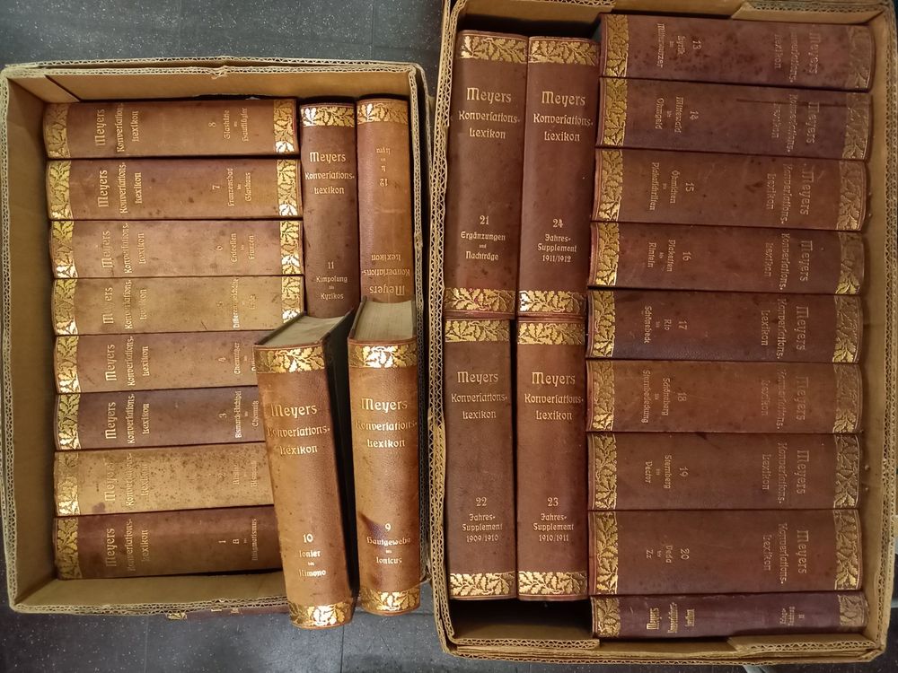 Meyers Konversations Lexikon 24 Teile + 2 Kriegs Nachtrag (Gebraucht ...