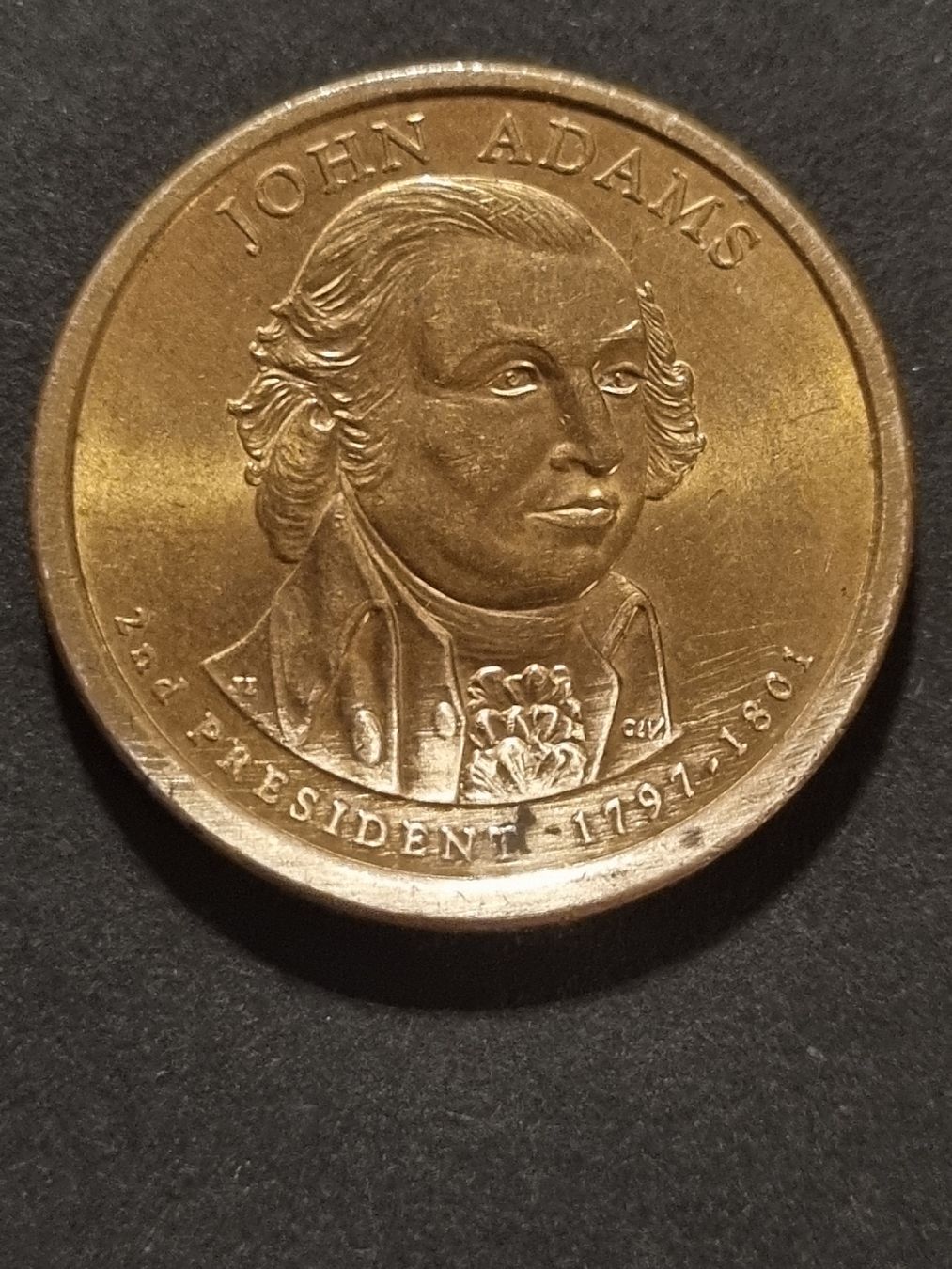 2. Präsident John Adams Dollar Münze 1797-1801 (Gebraucht) in ...