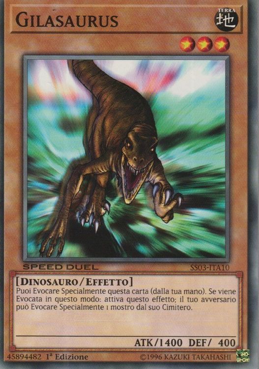 Tcg YU-GI-OH Speed Duel GILASAURUS SS03 - ITA10 speed duel | Kaufen auf ...