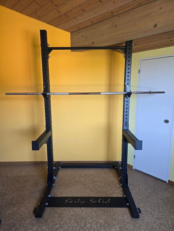 Body Solid Power Rack, neuwertig, inkl 220cm Klimmzuggstange (Neu (gemäss Beschreibung)) in cham ...