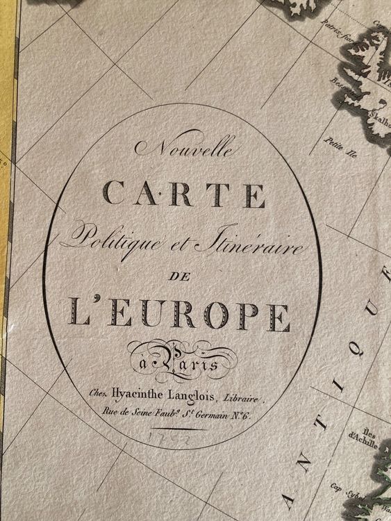 Carte de l' Europe 1752 (ohne Gewähr) | Kaufen auf Ricardo