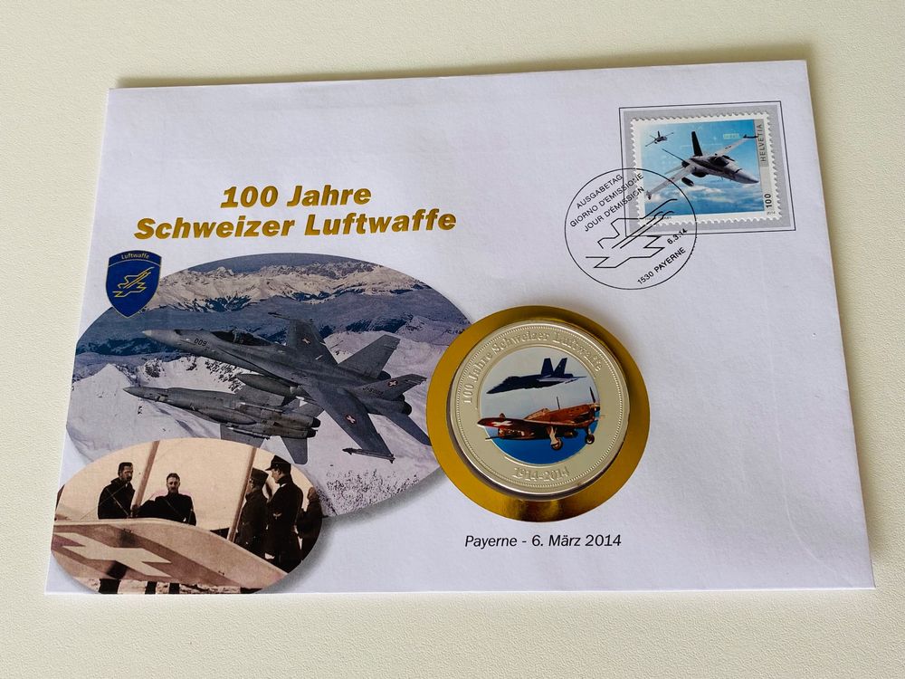 Patrouille Suisse 100 Jahre Luftwaffe Numis Brief Medaille (Neu und ...