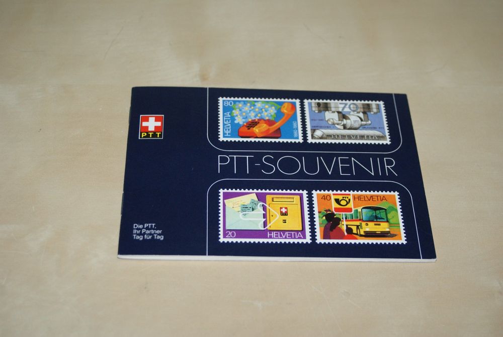 Schweiz 1980 „PTT-Souvenir“ Markenheft postfrisch (Gebraucht) in Zürich für CHF 10 – mit ...