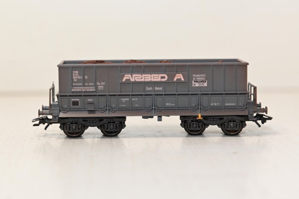 Gueterwagen Arbed A Esch-Belval, Märklin HO/AC mit OVP (Neu (gemäss ...