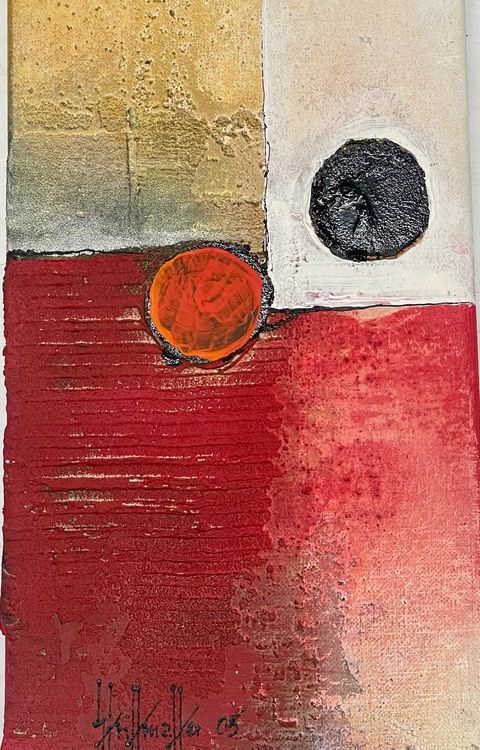 Armin Strittmatter (1959) Abstrakter Mischtechnik Gemälde (Gebraucht) in Root für CHF 55 – mit ...