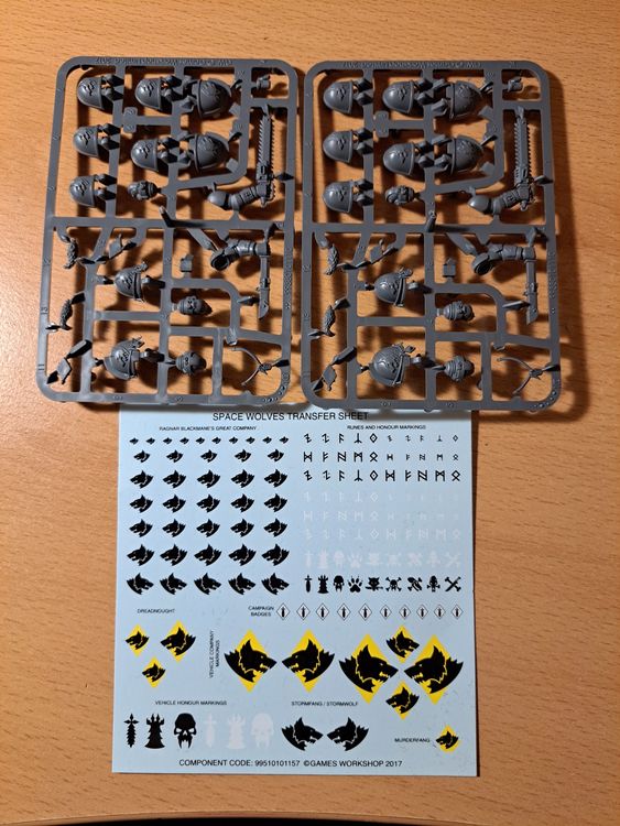 2x Warhammer 40k Space Wolves Primaris Upgrade Sprue (Neu (gemäss ...