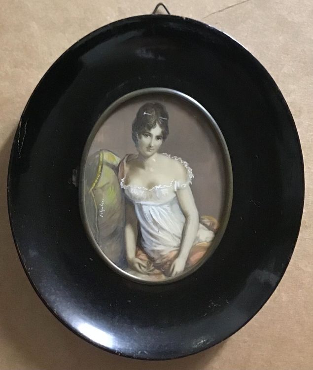 Antike Miniature Gemälde Unleserlich Sig | Comprare su Ricardo