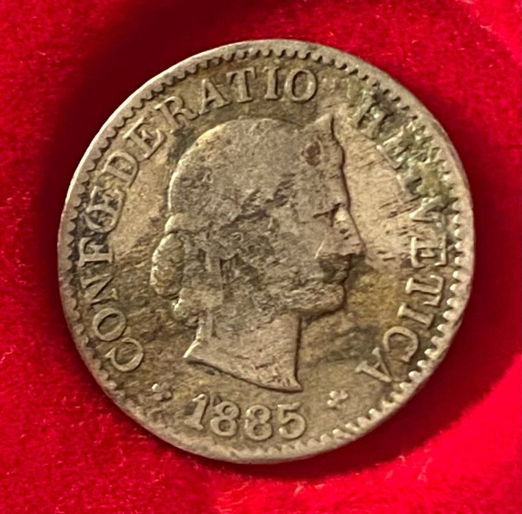 1 Lot 5 Rappen Schweiz 1879, 1882, 1884, 1885, 1890, 1892 (Gebraucht) in Schnottwil für CHF 12 ...