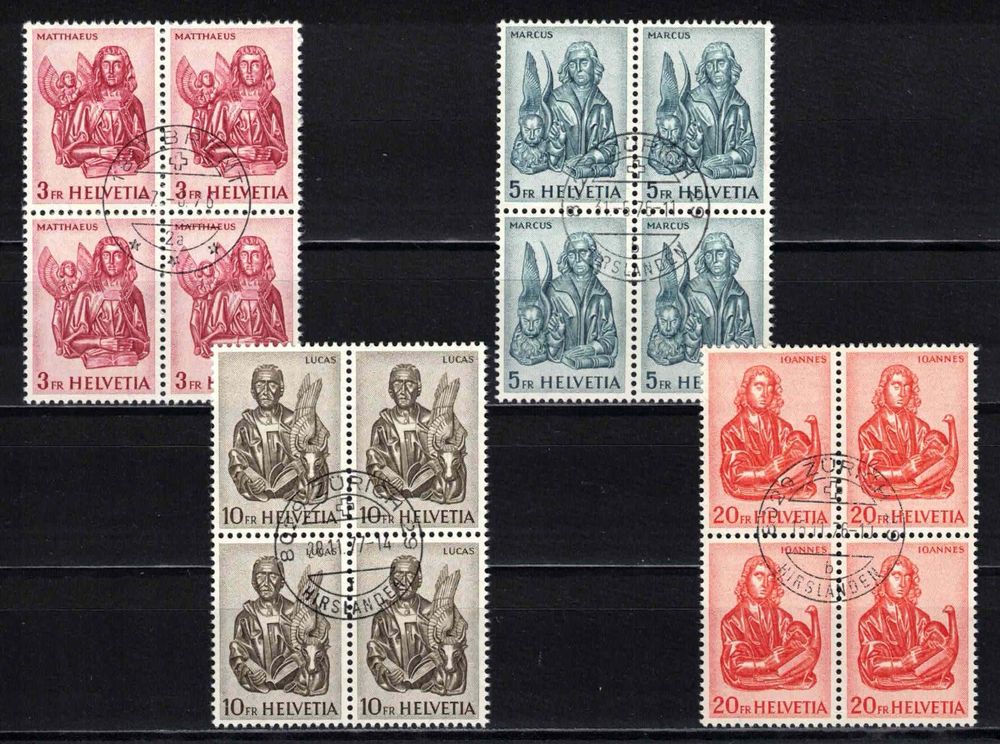 1961 Evangelisten Serie im 4er-Block mit Zentrum-ʘ (Neu (gemäss Beschreibung)) in Nuglar für CHF ...